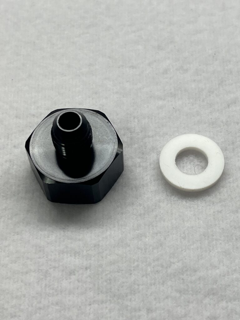 NOS Bottle Adapter CGA 660 to 6AN Teflon Washer included.